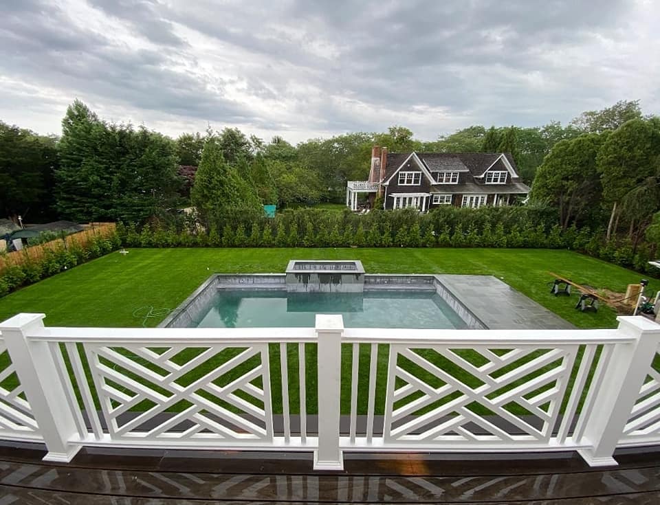 azek pvc Chippendale railing – Executive Architectural Millwork